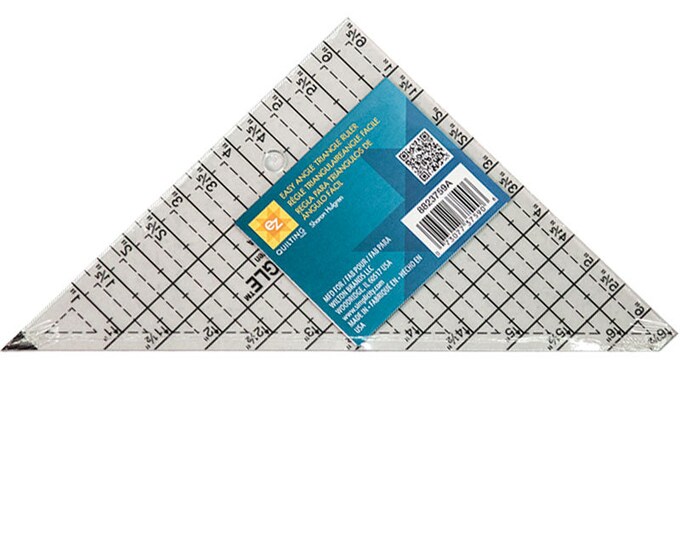 Ruler, 6.5" Easy Angle, 8823759A, EZ Quilting Triangle Ruler by Sharon ...