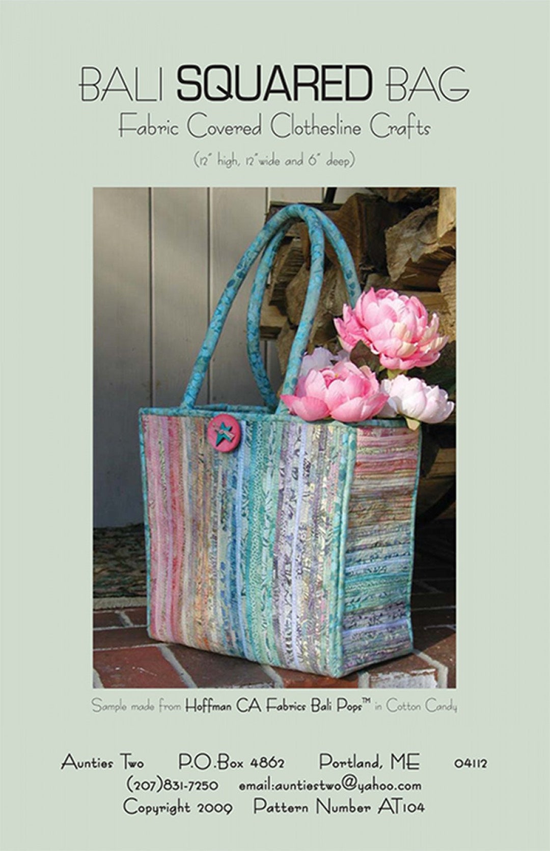 Bali Squared Bag Pattern, Fabric Covered Clothesline Crafts From ...