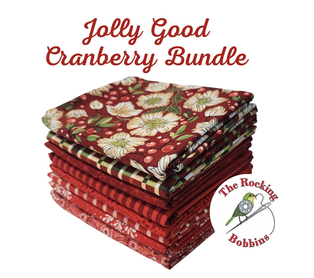Jolly Good, Cranberry Bundle of 8 Pre-cut Prints, by Basic Grey for ...