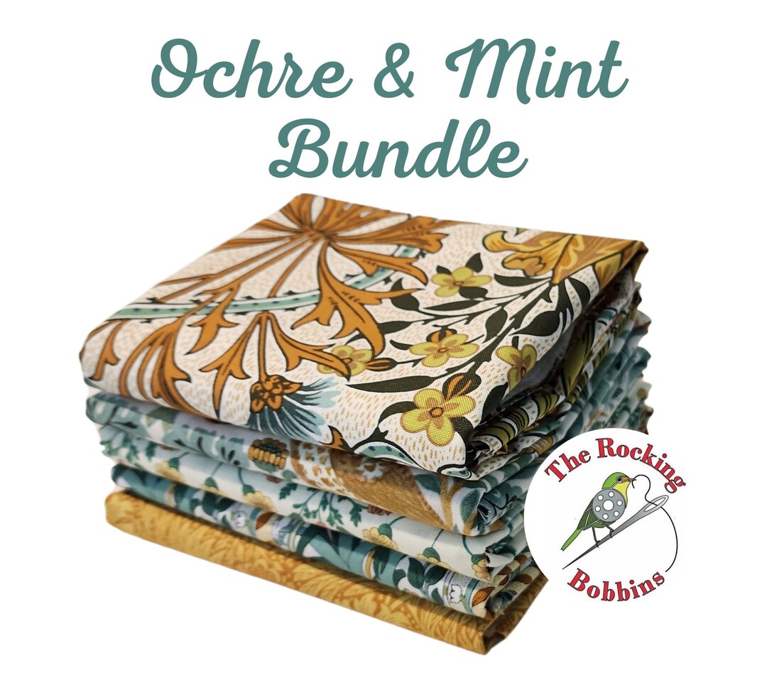 Buttermere, Ochre and Mint Bundle of 5 Prints From Morris & Co. by Free ...