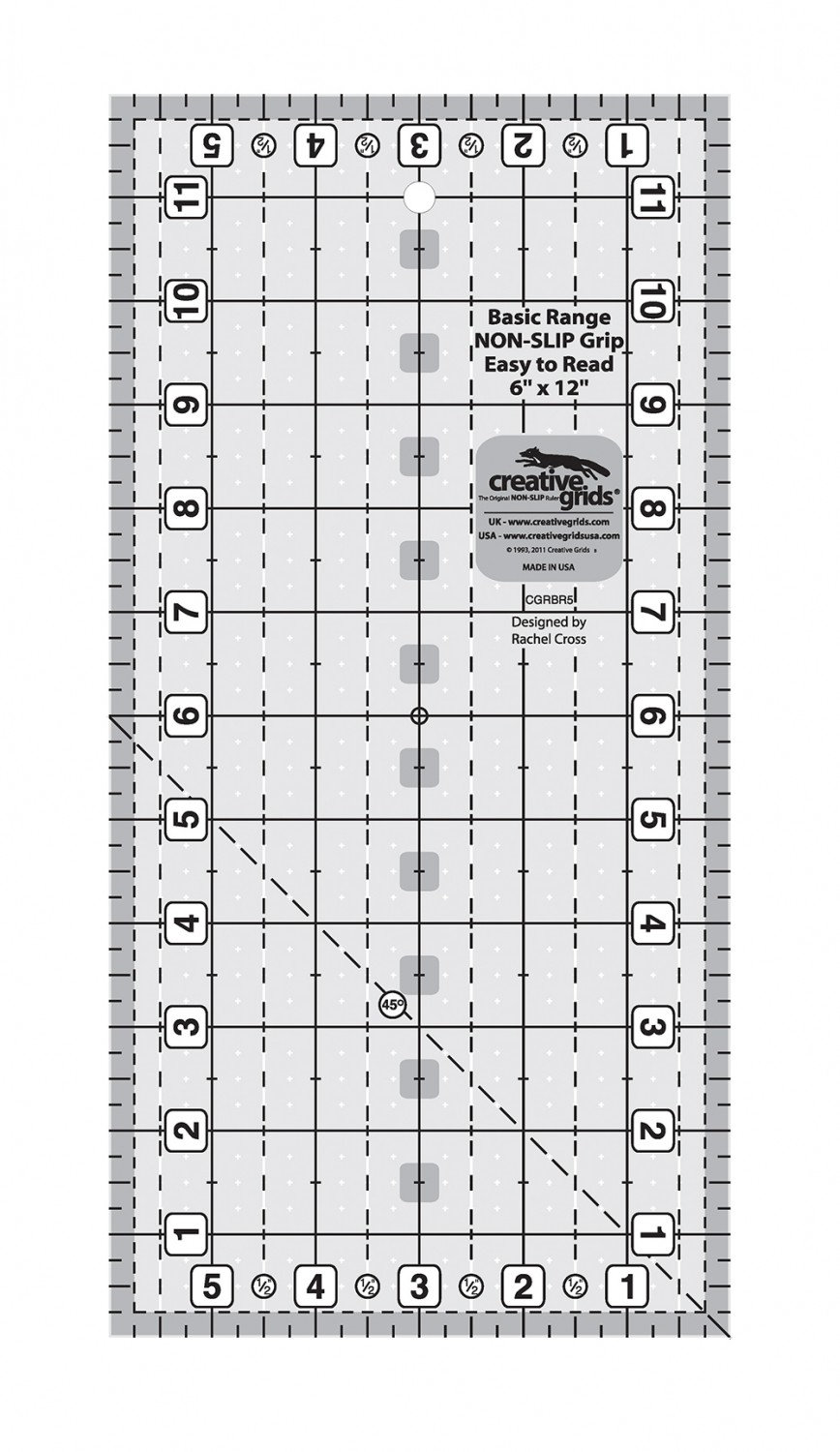 Ruler Creative Grids Basic Range 6 X 12 Turn-a-round | Etsy