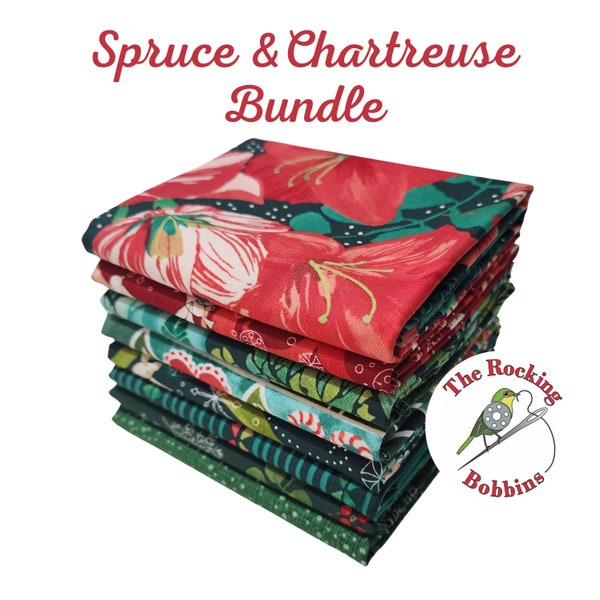 Chartreuse Holiday Fabric - Etsy