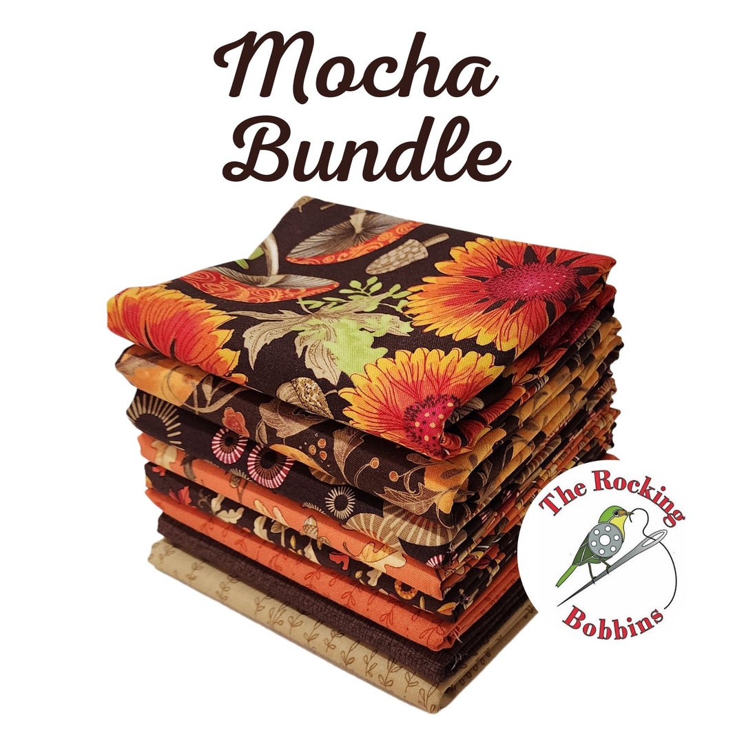 Forest Frolic, Mocha Bundle of 8 Prints From Robin Pickens by Moda ...
