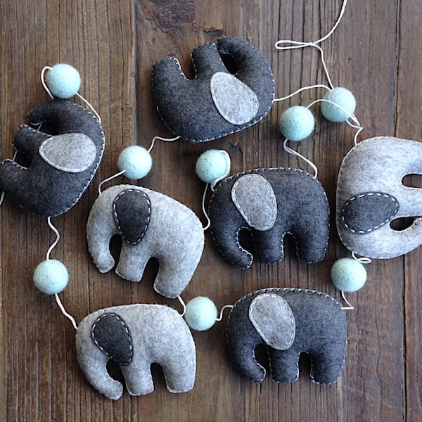 Elephant Garland - Etsy