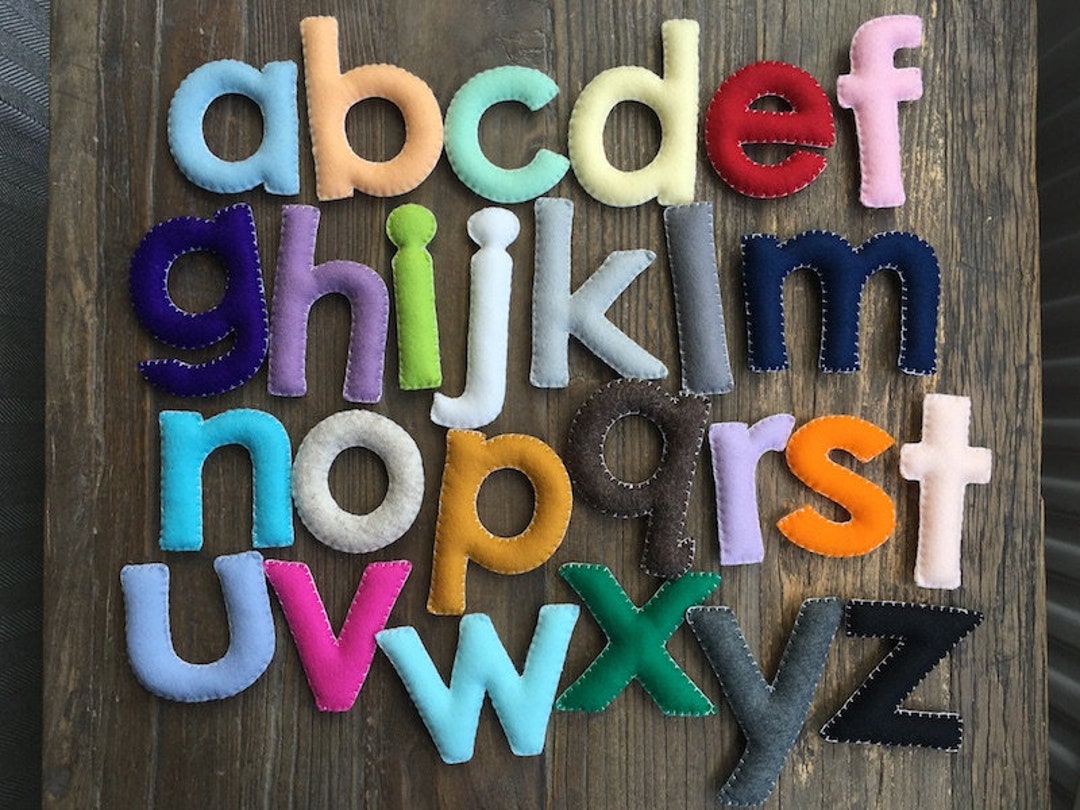 Felt Alphabet Set, Stuffed Felt Letters, Educational Toys, Learning ...