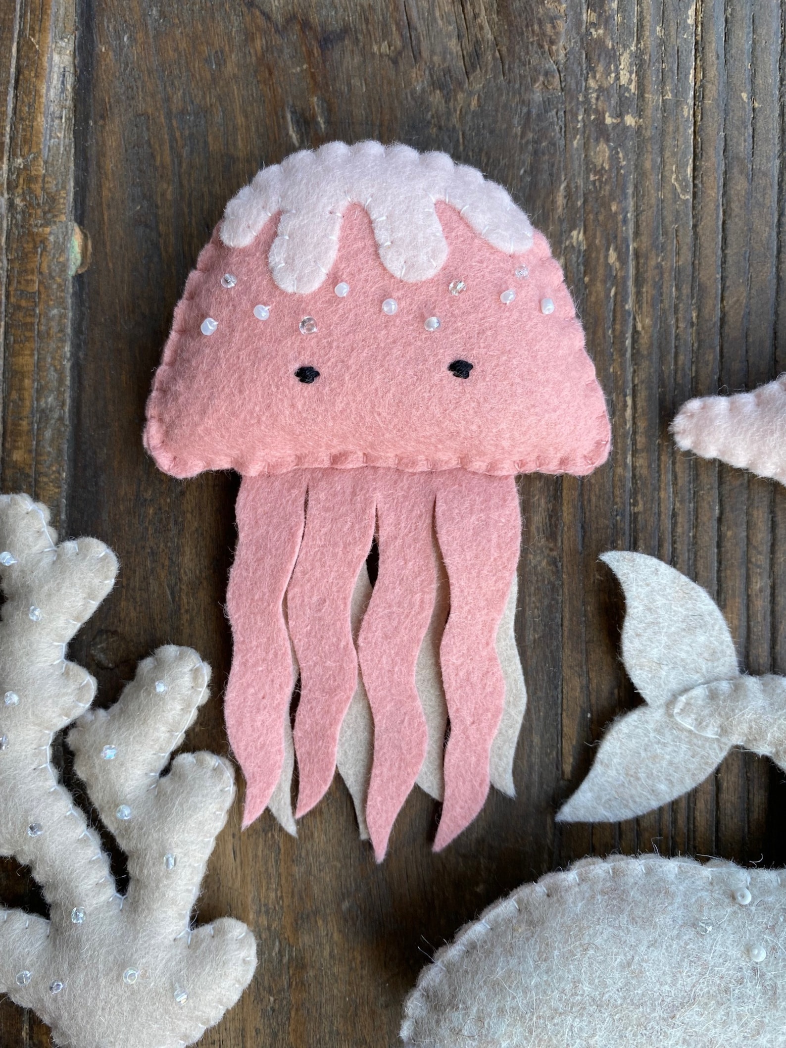 Wool Felt Under the Sea Garland, Ocean Nursery Decor - Etsy