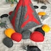 Felt Volcano Set Pretend Play Felt Play Set Adventure - Etsy