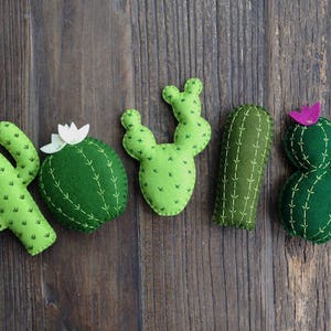 Mixed Cactus Set, Felt Cactus, Cactus Decor, Cactus Nursery, Bedroom ...
