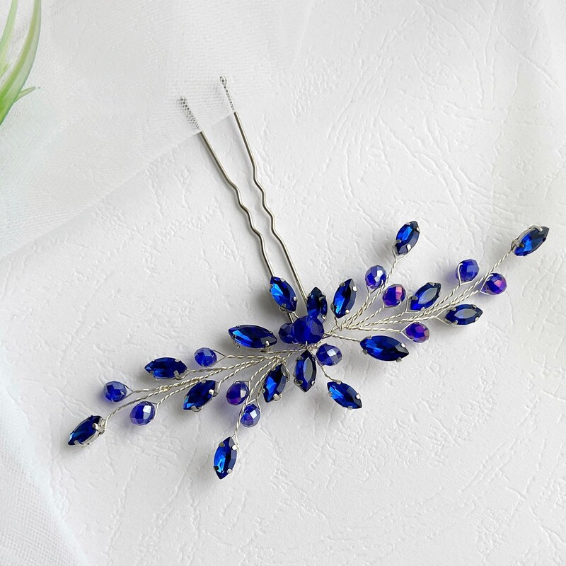 Blue Hair Pin - Etsy
