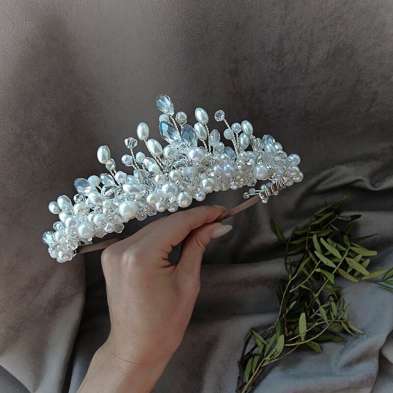 Pearl Crown - Etsy