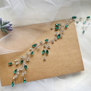 Rose Gold Wedding Head Piece for Bride Gold Bridal Hair Vine - Etsy