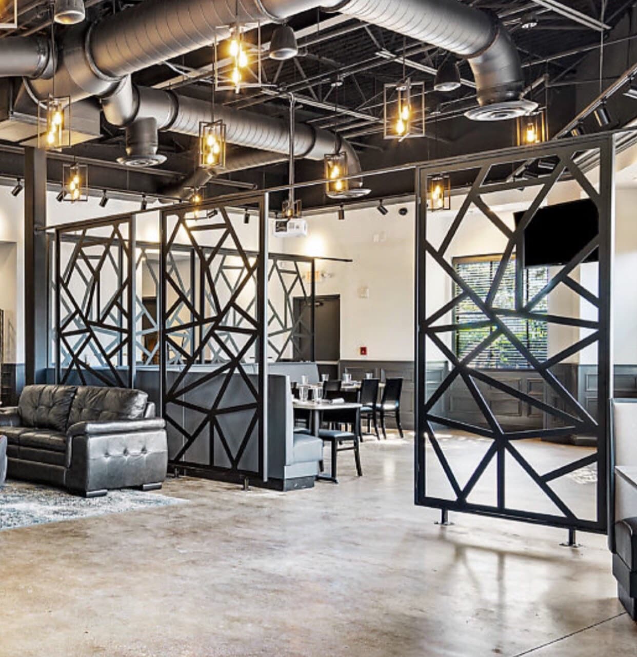 Custom Steel Room Divider: Geometric Metal Screen Panel - Etsy