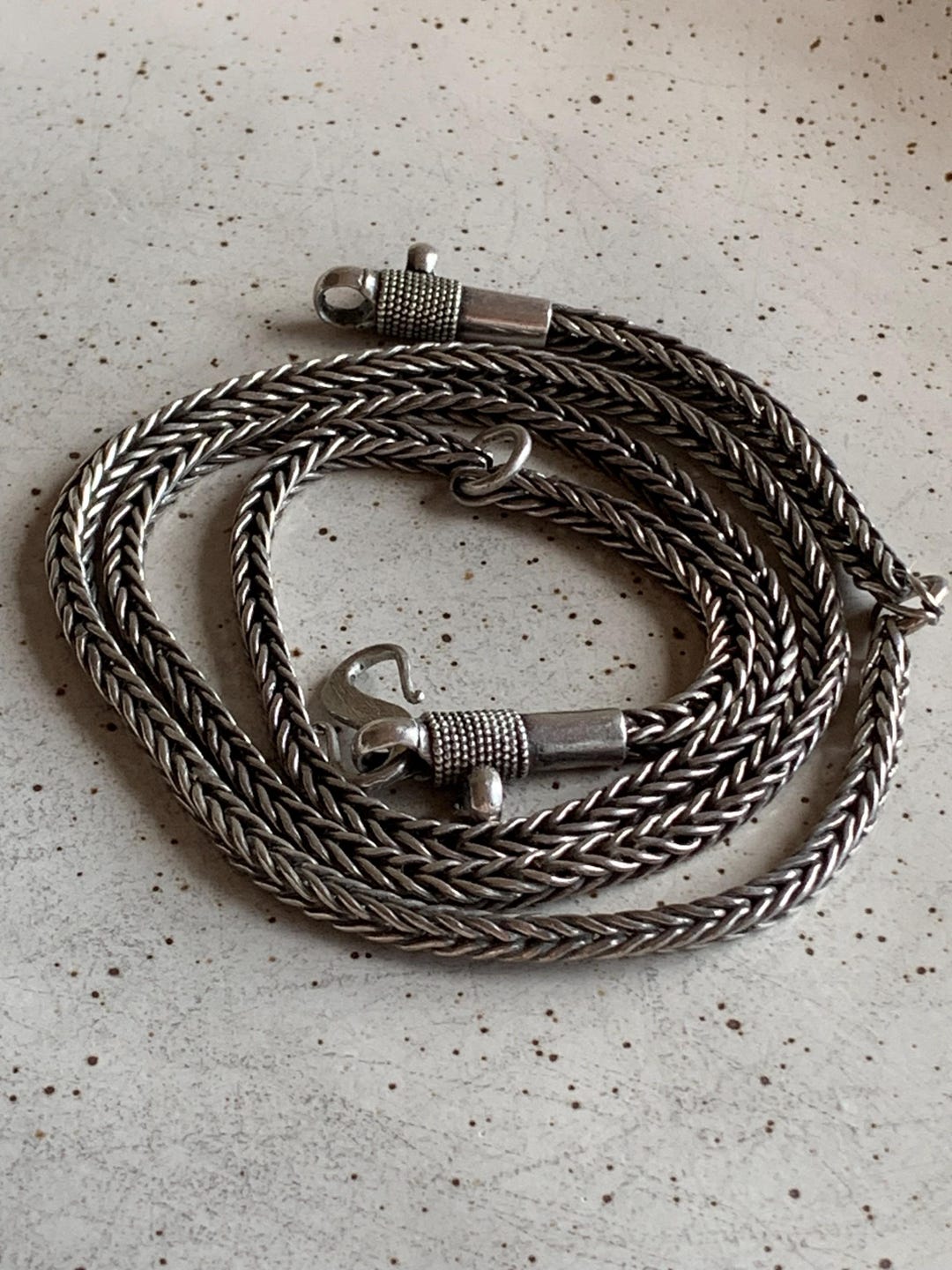 Sterling Silver Braided Indian Foxtail Chain Measures 720x3 Long 56g - Etsy