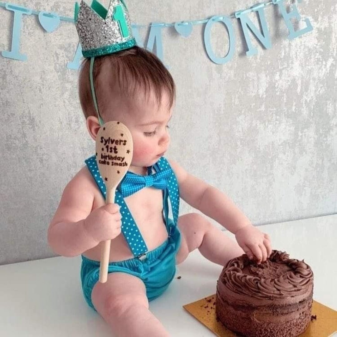1st Birthday Cake Smash Spoon Cake Smash Prop - Etsy UK