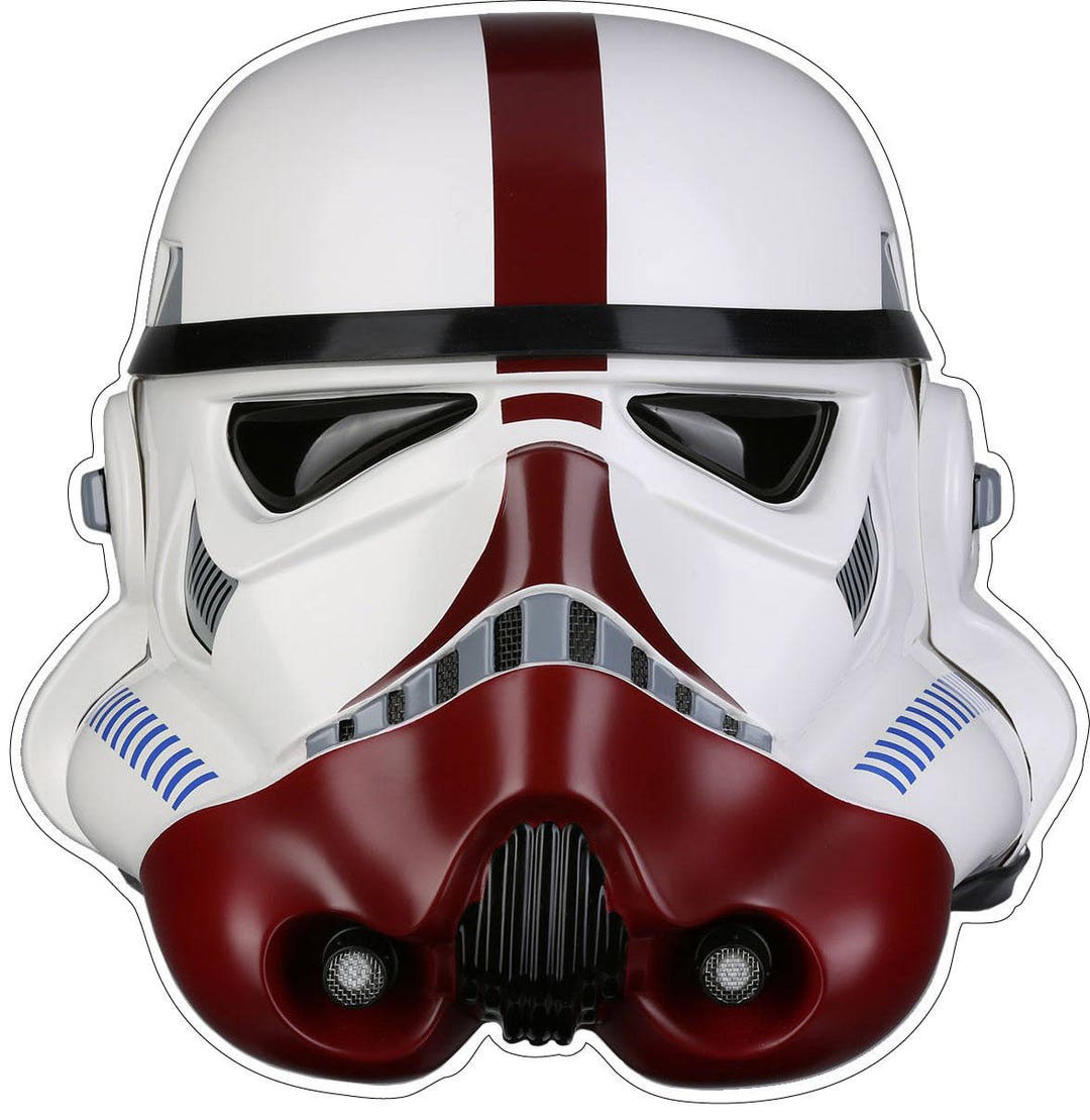 Star Trooper Wars Incinerator Trooper Helmet Custom Vinyl Sticker Decal ...