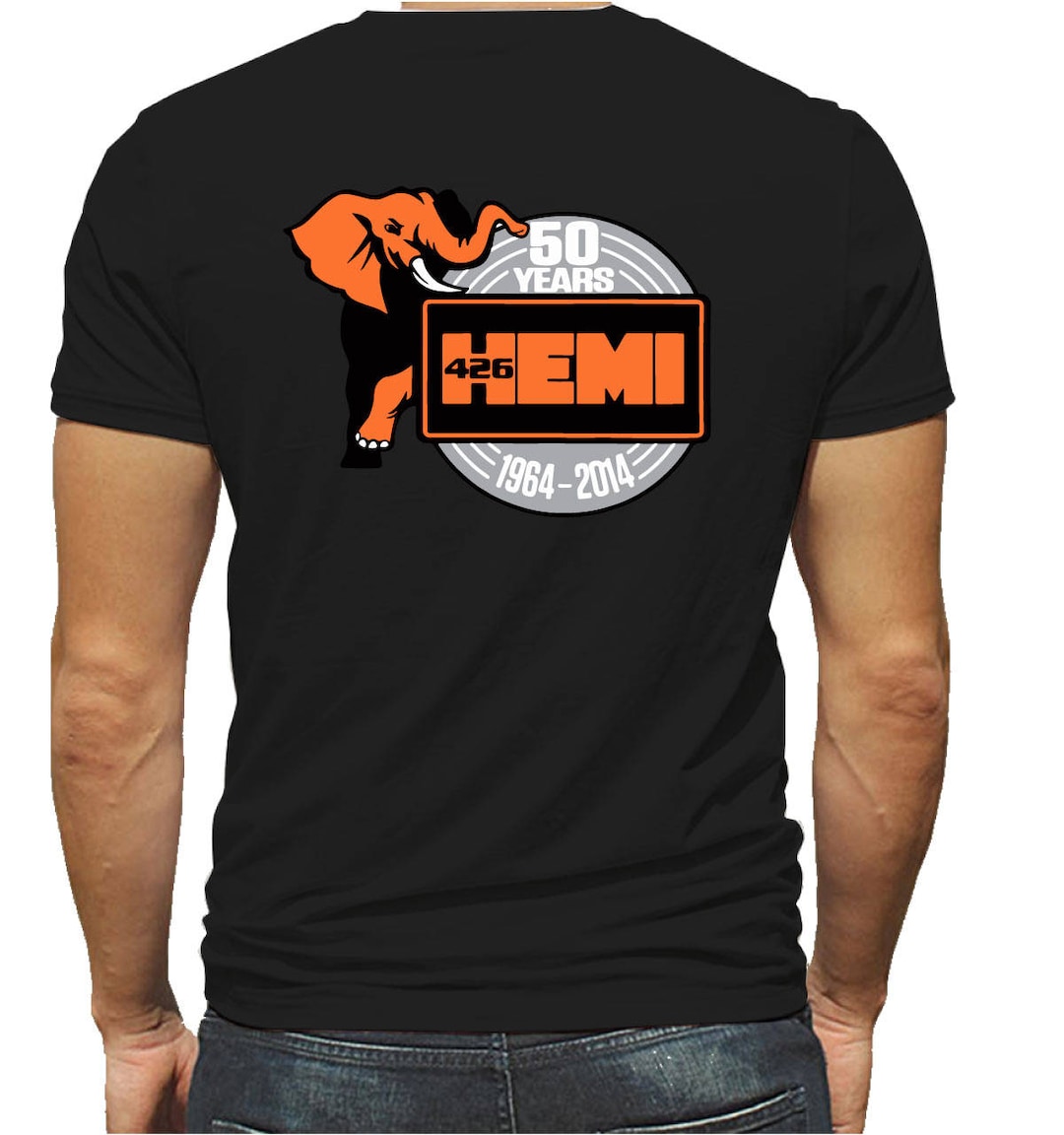 50 Years 426 HEMI Mopar Auto Drag Racing Hot Rat Rod Black or White ...