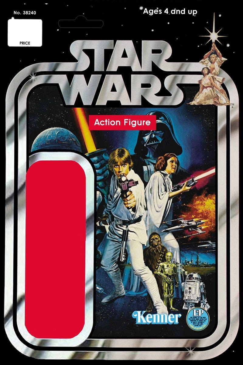 Star Trooper Wars Life Size Generic Action Figure Card Back Banner ...