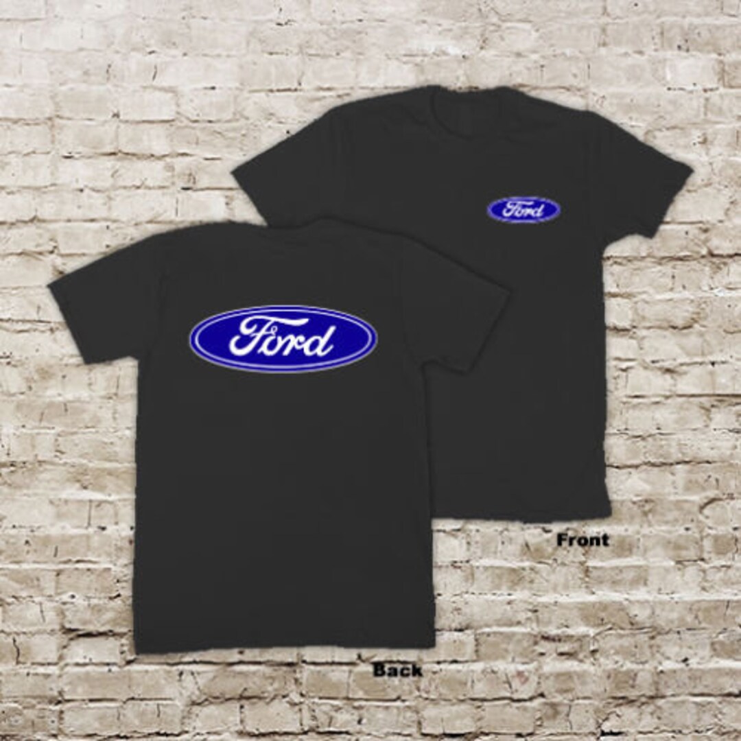 Ford Motor Company Drag Race Hot Rat Rod Racing Black or White Short ...