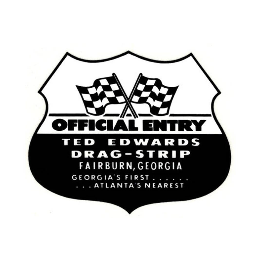 Ted Edwards Drag-strip Official Entry Vintage Reproduction Drag Racing ...