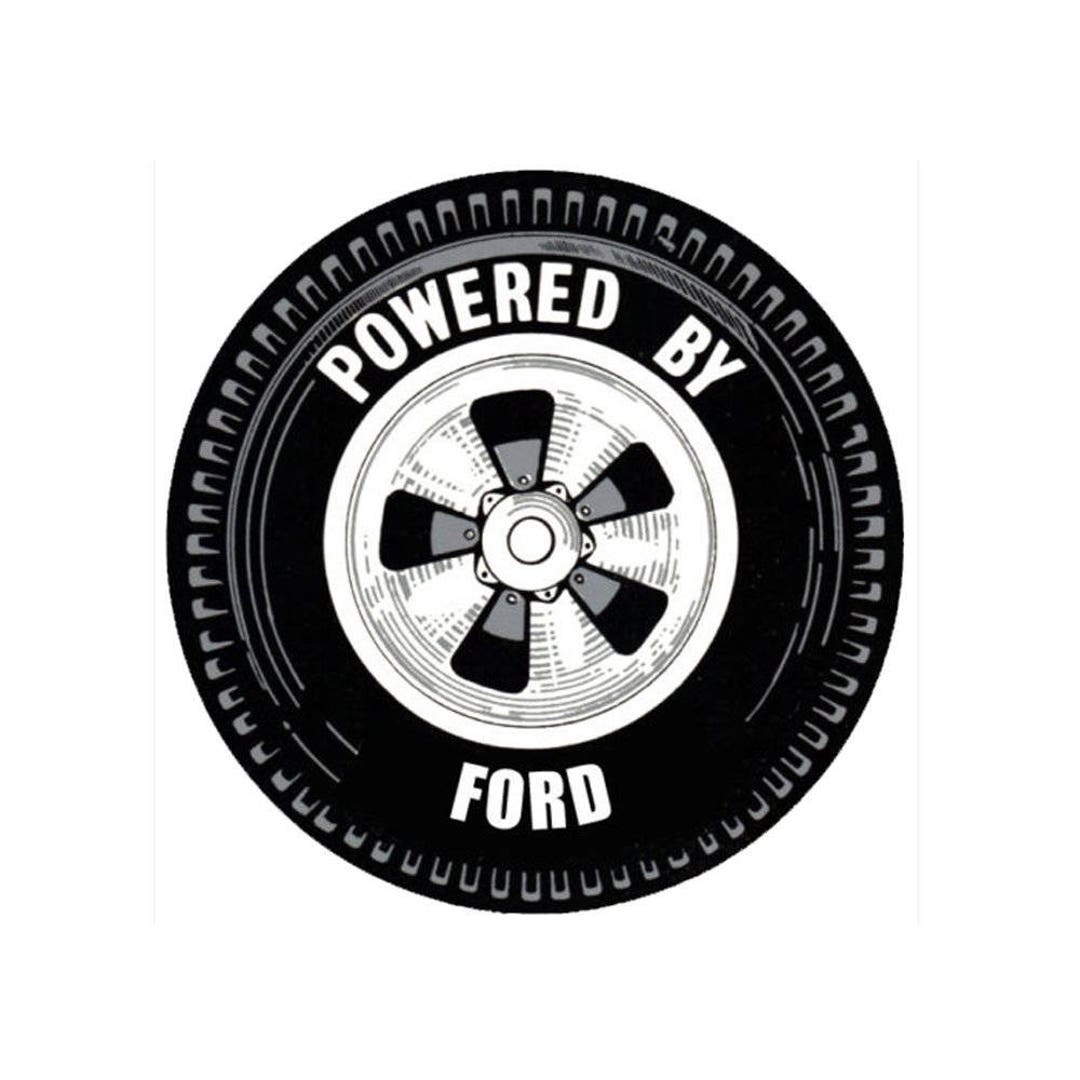 Power by FORD Wheel Vintage Reproduction Drag Racing Hot Rod Full Color ...