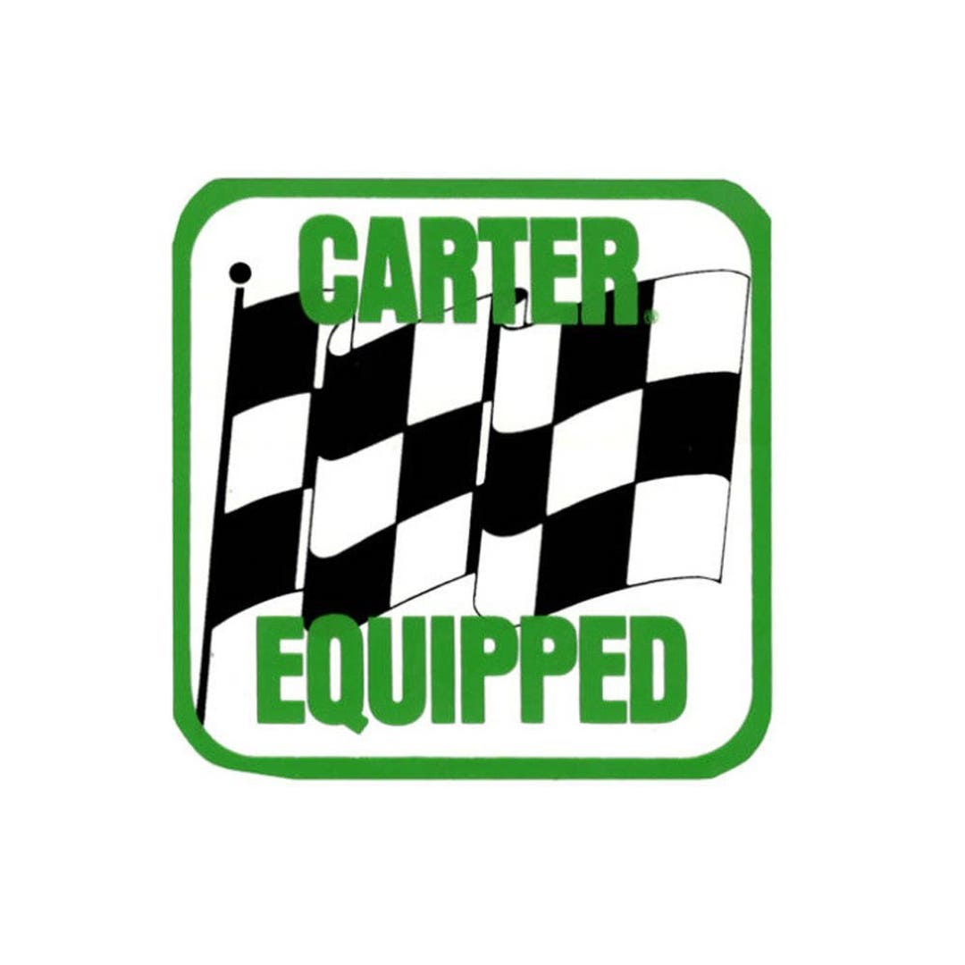 Carter Equipped Checkered Racing Flag Race Finished / Winner Vintage ...