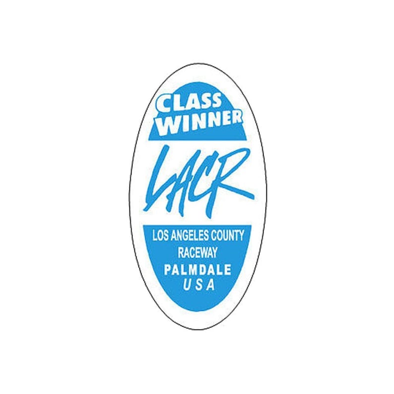 LACR Class Winner Los Angeles County Raceway Vintage Reproduction Drag ...