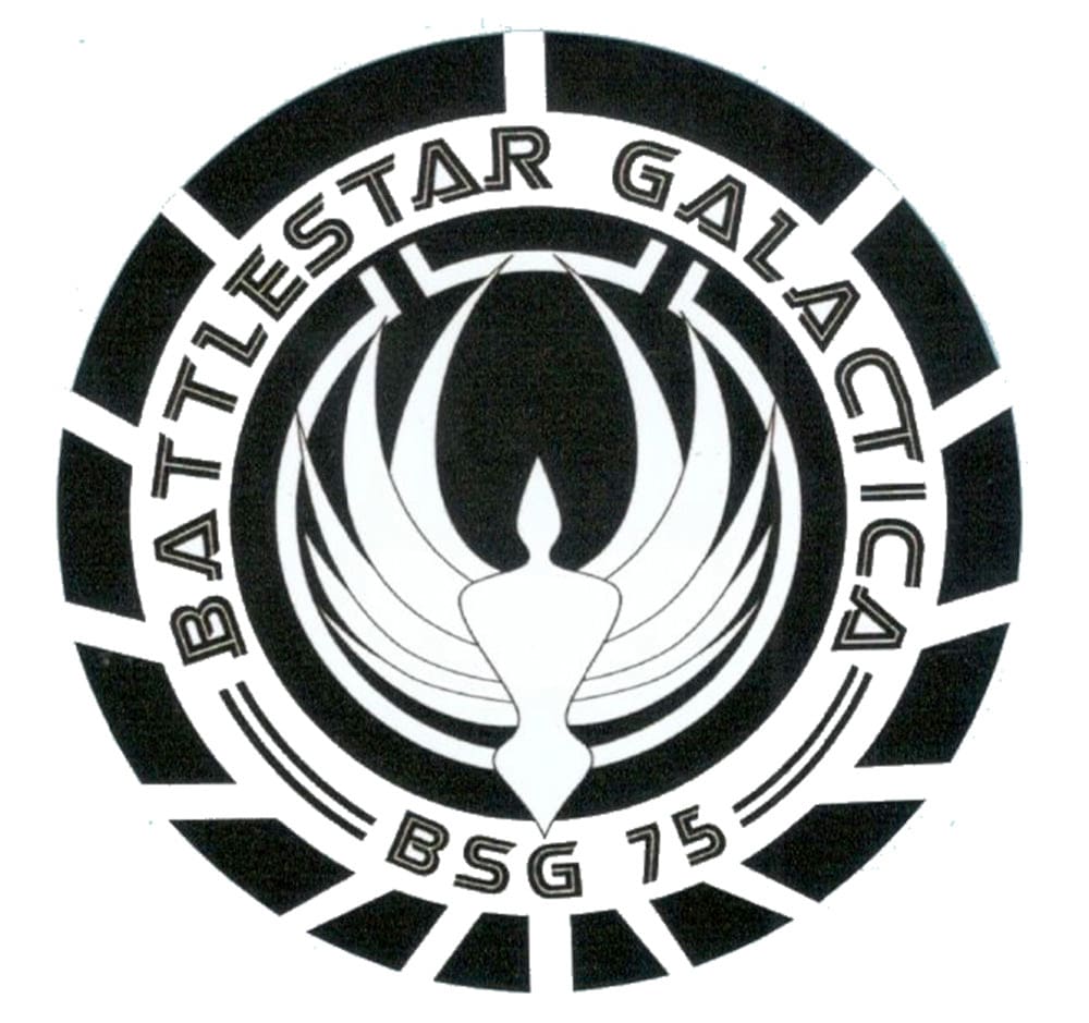 Battlestar Galactica BSG 75 Sci Fi Decal Bumper Sticker Starbuck Apollo ...