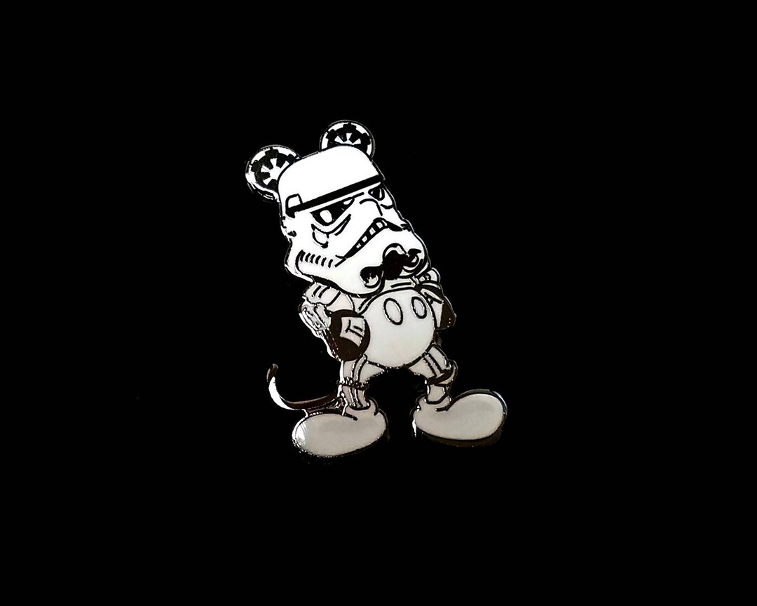 Lapel Pin Mouse Stormtrooper Mickey Mash-up D Star Trooper Wars Hand ...