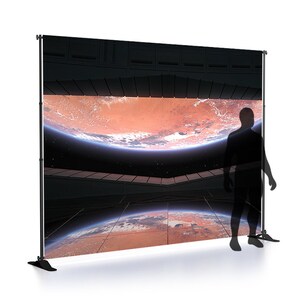 10 X 8 Foot S W Backdrop Banner (choose From 10 Unique Designs) W/frame ...