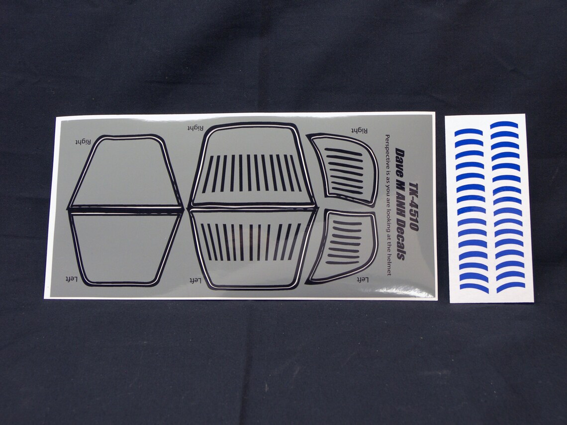 Dave M Helmet Hand Painted Look Decals ANH Stormtrooper Star Trooper ...
