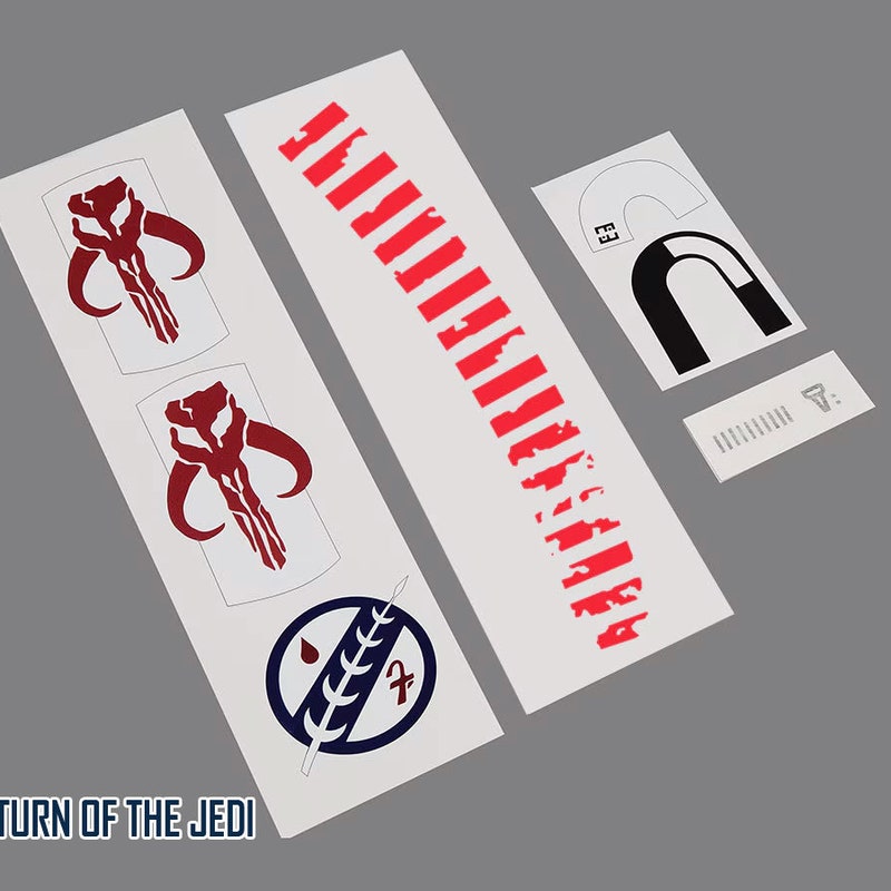 Boba Fett Decals Cosplay - Etsy