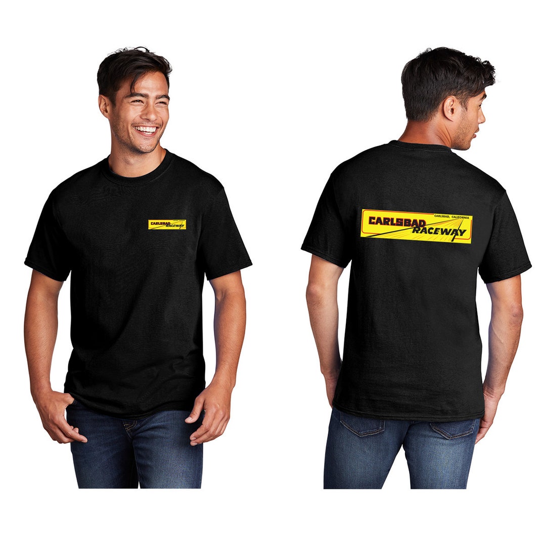 Carlsbad Raceway Old School Logo Vintage Style Drag Race Hot Rat Rod ...