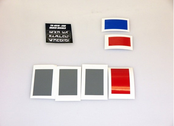 Darth Vader Chest Box Label and Button Decals Empire Strikes - Etsy