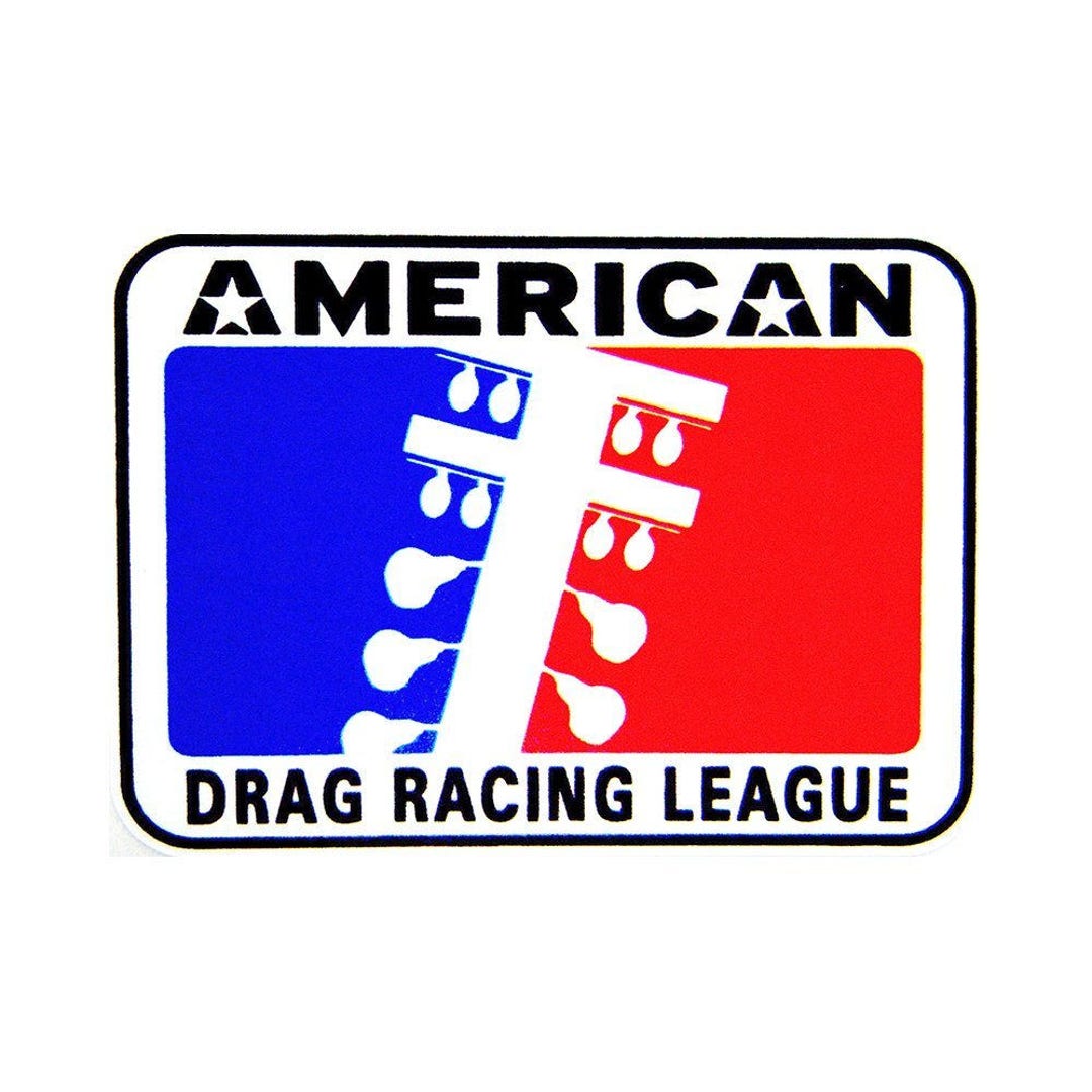 American Drag Racing League Drag Race Hot Rod Full Color Vinyl Bumper ...