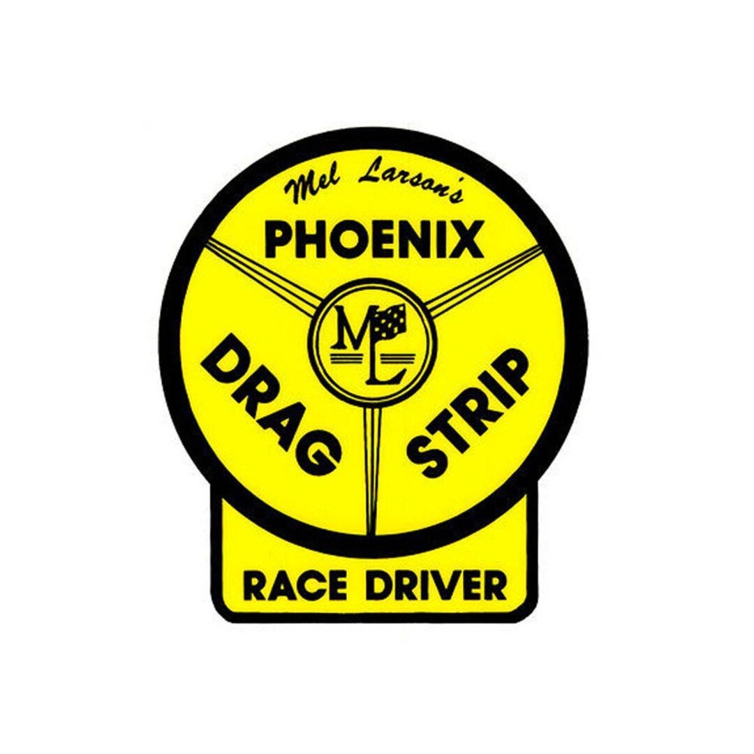Mel Larson's Phoenix Drag Strip Race Driver Vintage Full Color Vinyl ...