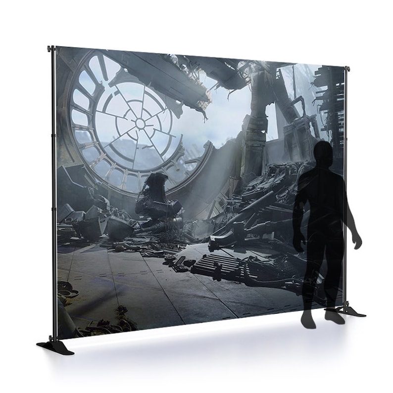 10 X 8 Foot S W Backdrop Banner (choose From 10 Unique Designs) W/frame ...