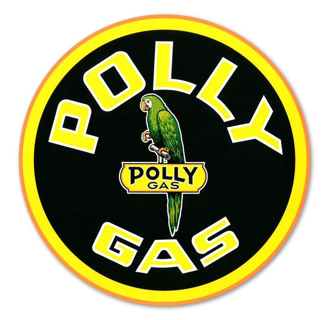 Polly Gasoline Gas Station Pump Sticker Decal Hot Rod Automotive ...