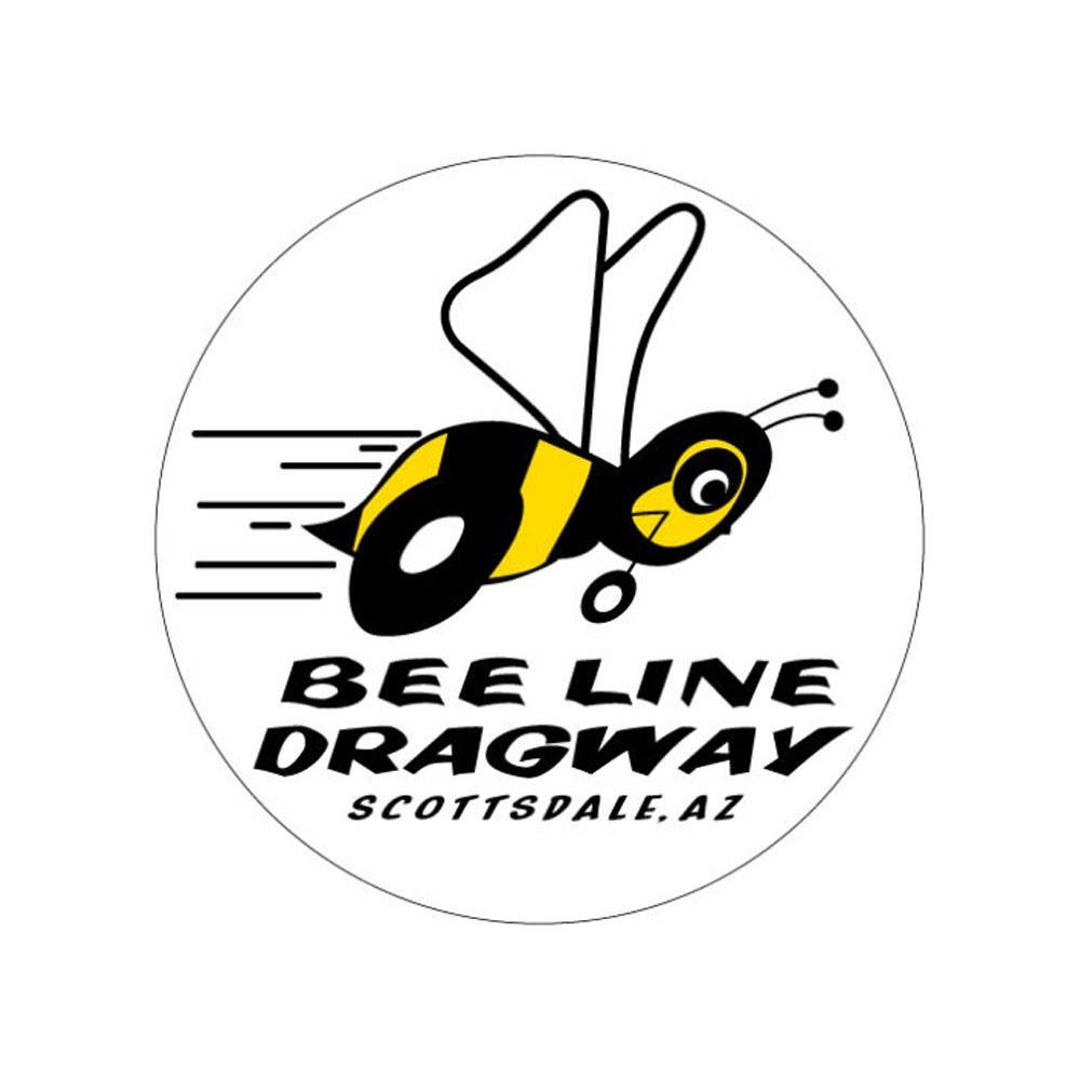 Bee Line Beeline Dragway Drag Race Hot Rod Vintage Full Color Vinyl ...
