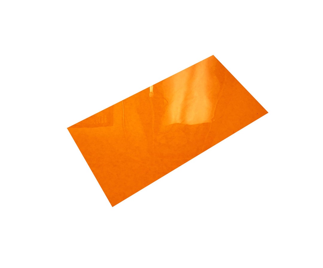 Orange .010 Thick Transparent Vinyl Lens 8 X 15.5 Inches Cosplay ...
