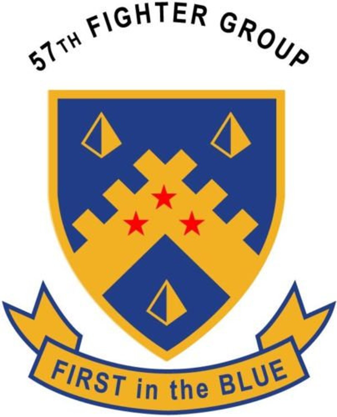 U.S. Air 57th Fighter Group WWII WW2 Decal Bumper Sticker Set 3, 6, 9 ...