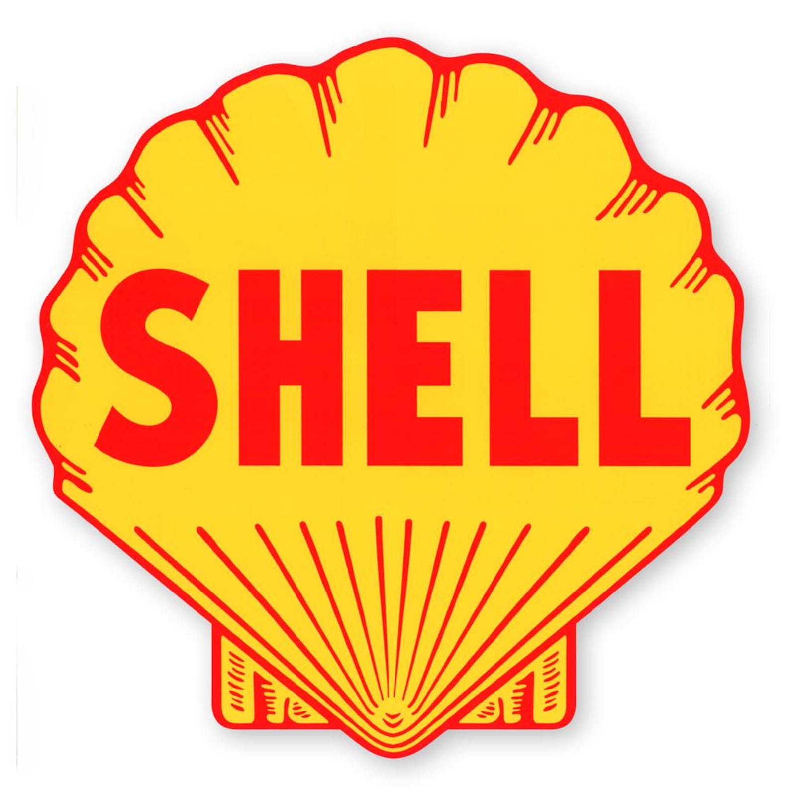Shell Oil Gas Station Pump Sticker Decal Hot Rod Automotive Collecting ...