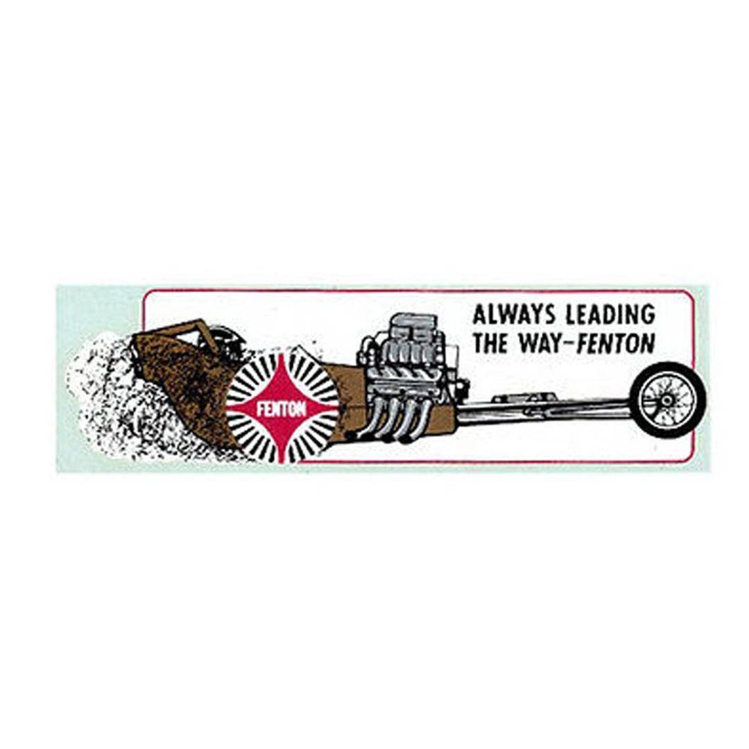 Fenton Always Leading the Way Drag Race Vintage Reproduction Drag Race ...