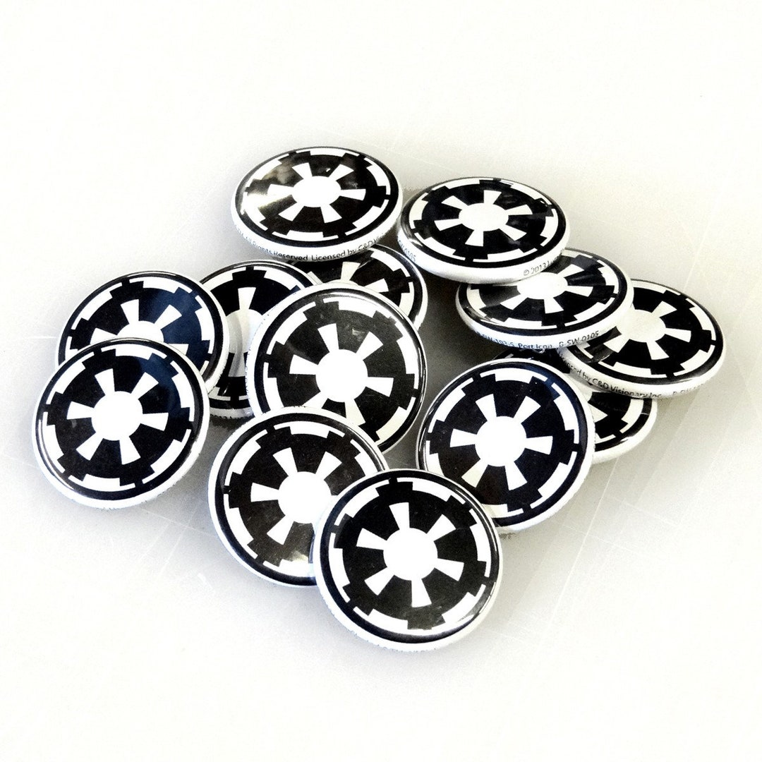 Star Trooper Wars Empire Imperial Cog Logo Button Sci-fi Flare - Etsy