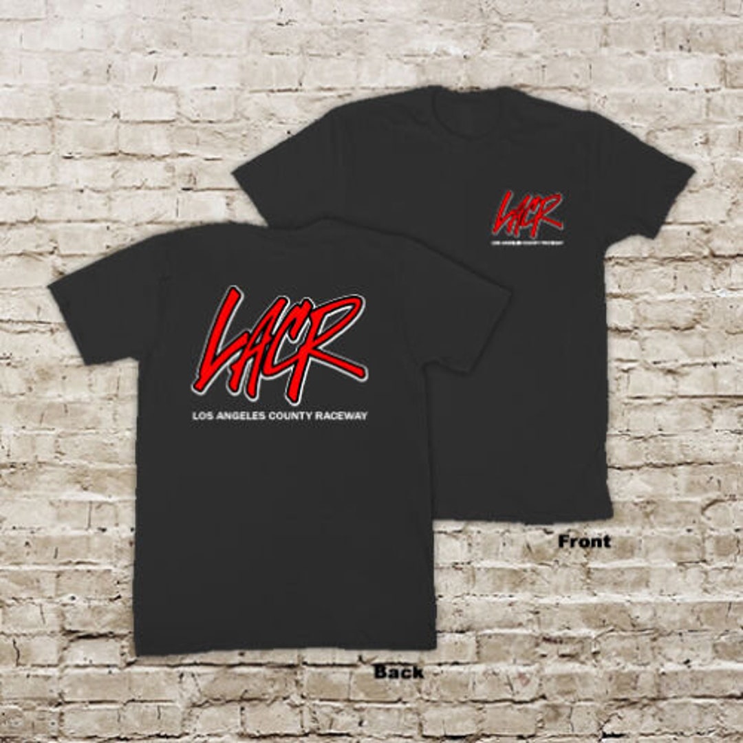 Los Angeles County Raceway LACR Auto Drag Racing Hot Rat Rod Black or ...