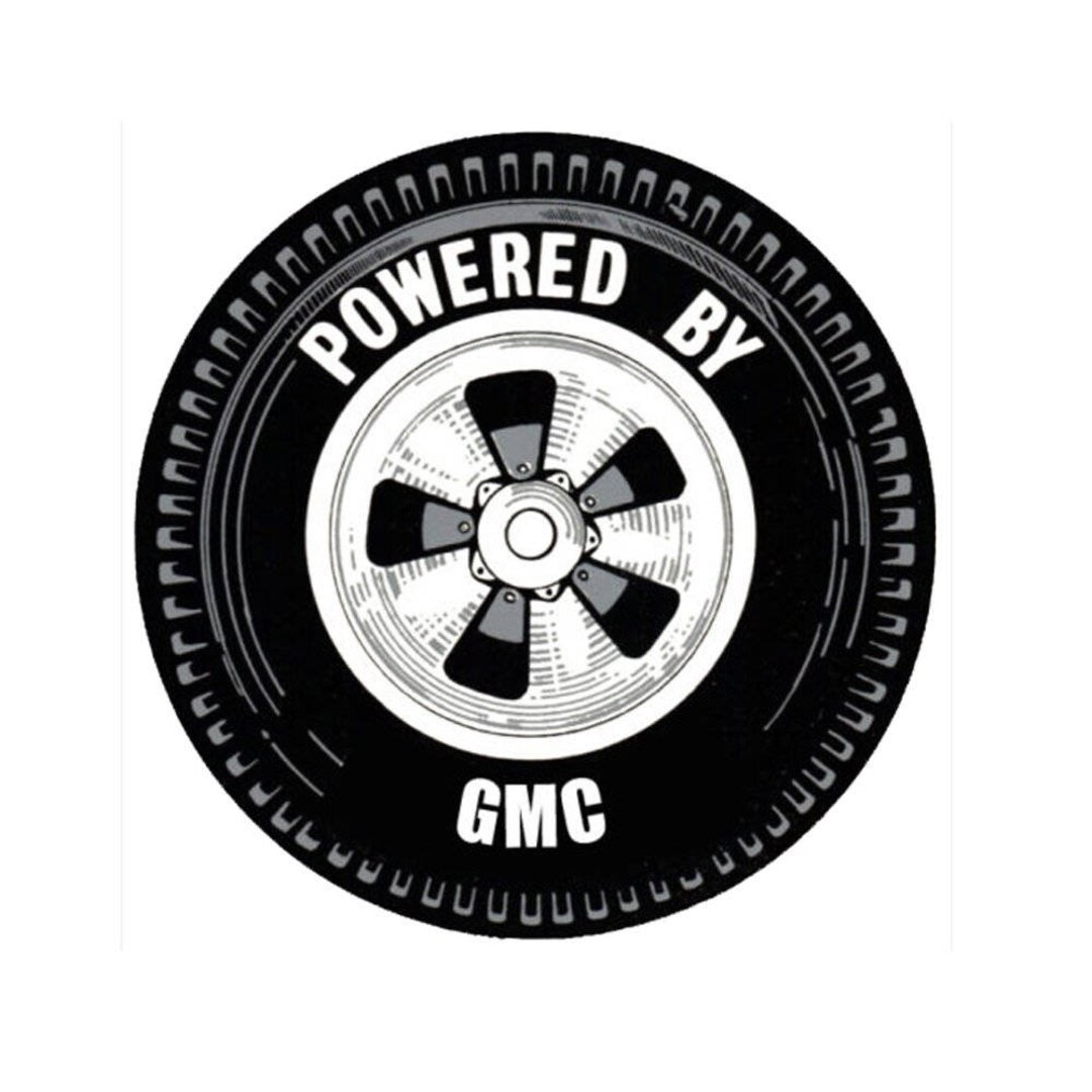 Power by GMC Wheel Vintage Reproduction Drag Racing Hot Rod Full Color ...