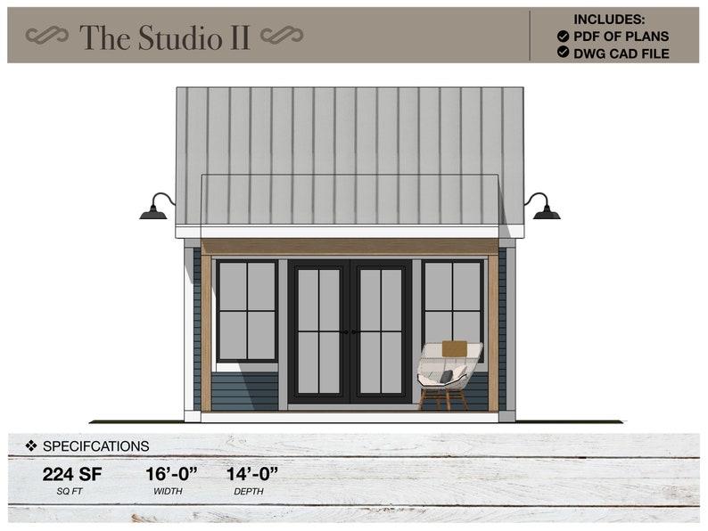 224 SQ FT, 16' X 14', Casita, Studio, She Den, Man Cave, Garden Shed ...