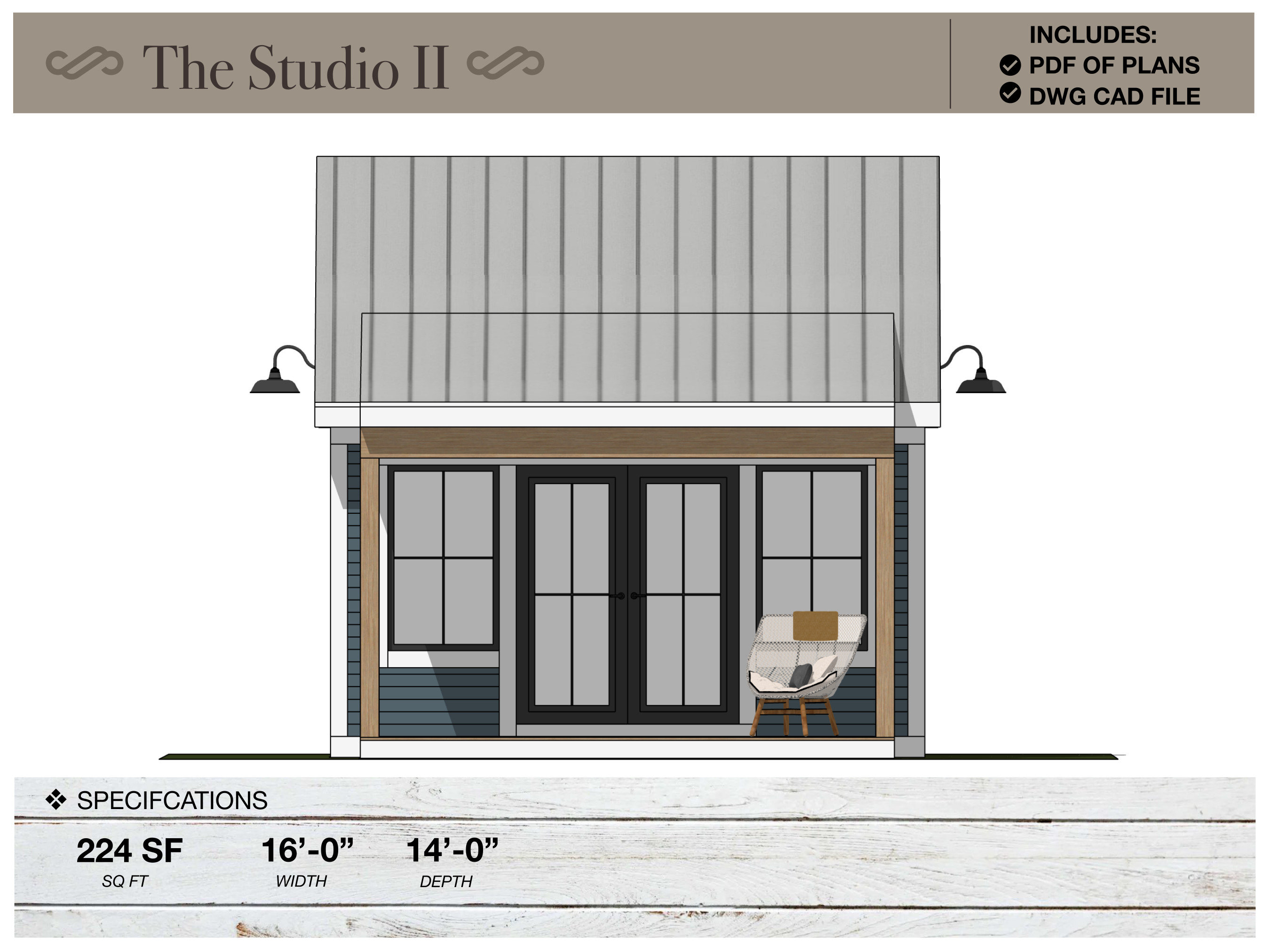 224 SQ FT, 16' X 14', Casita, Studio, She Den, Man Cave, Garden Shed ...