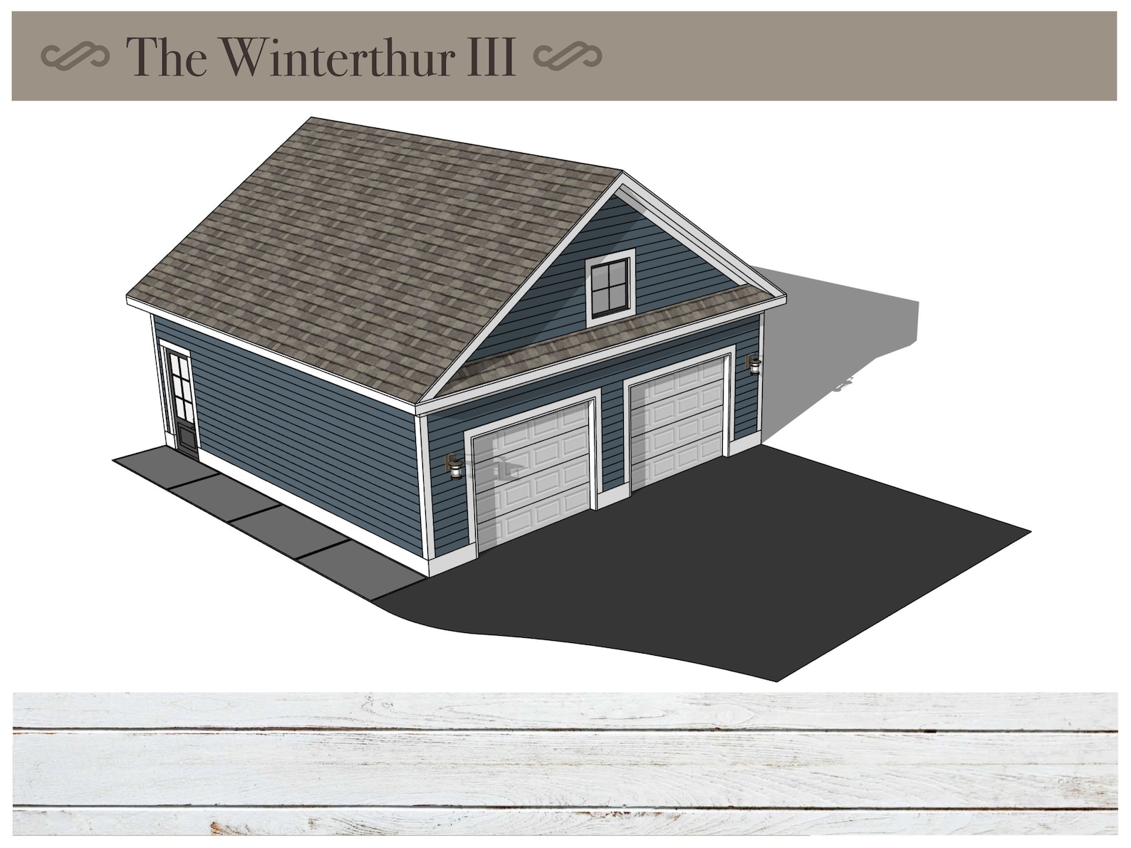 27' X 28' Detached 2 Car Garage, Workshop, Architectural Plans, Modern ...