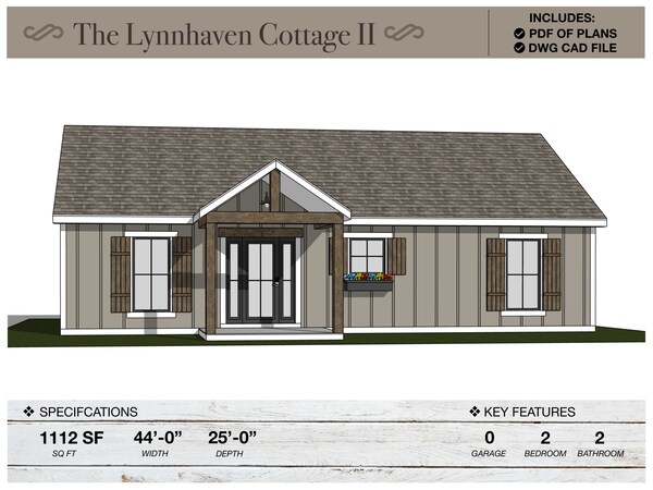 Ranch Style Cottage Plan 3 Beds 2 Baths , 1204 Sq Ft, L-shaped Small ...