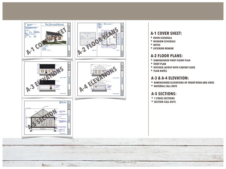 Modern Farmhouse Tiny House Plans: 720 Sq Ft Cottage (digital Download ...